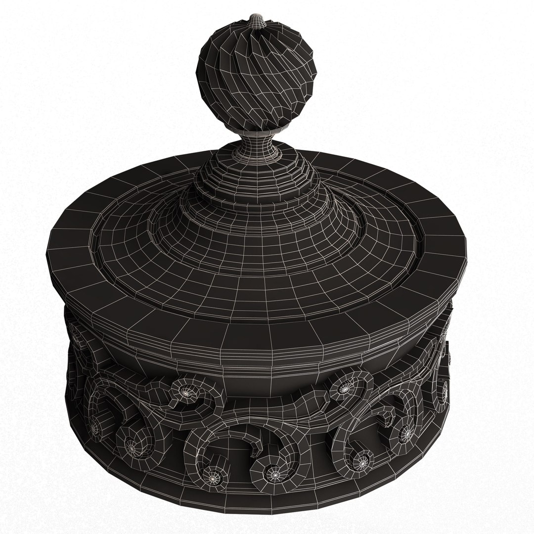 3D Model Casket Carved 012 White - TurboSquid 2207827