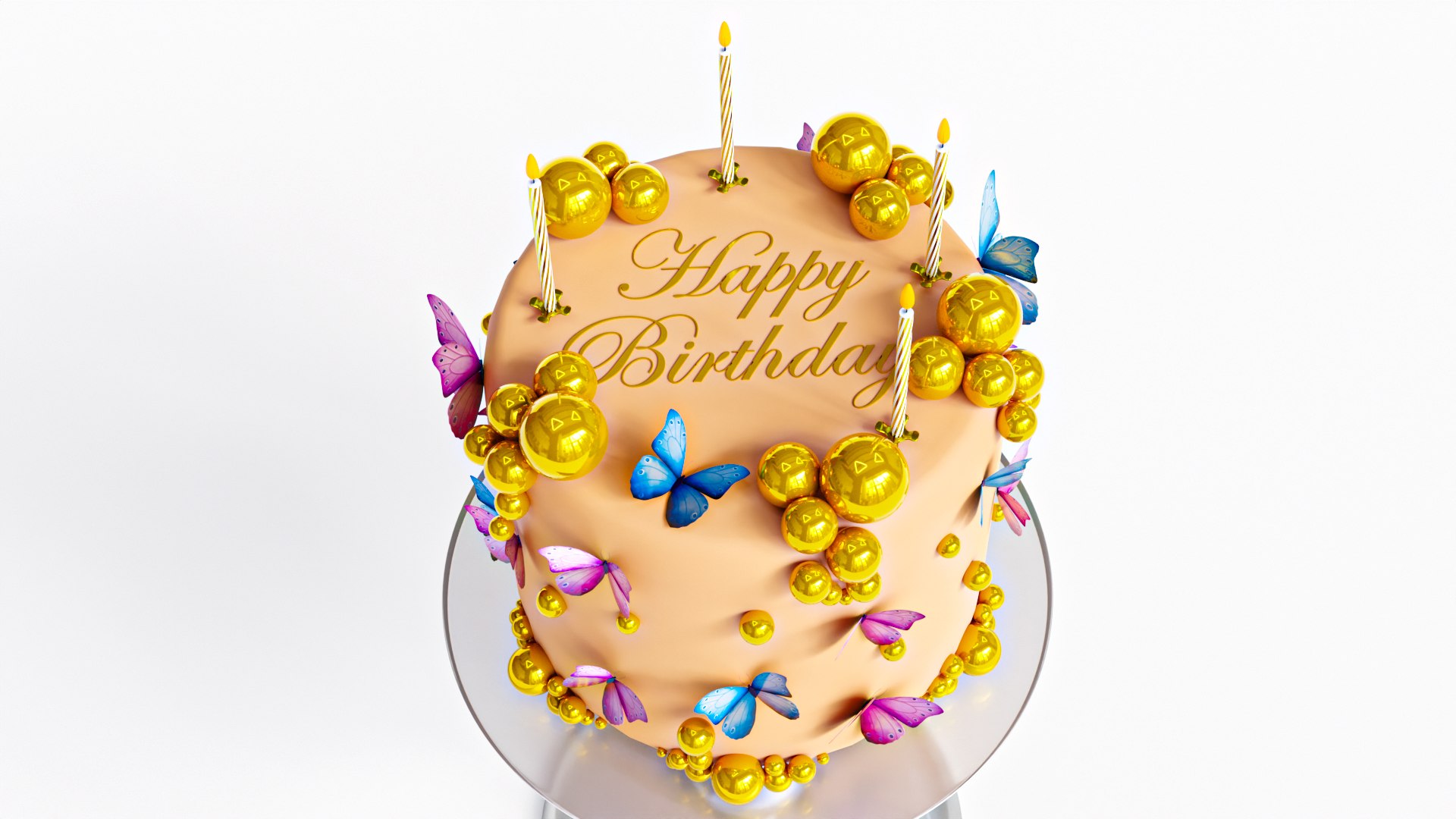 Birthday Cake 3D - TurboSquid 2201605
