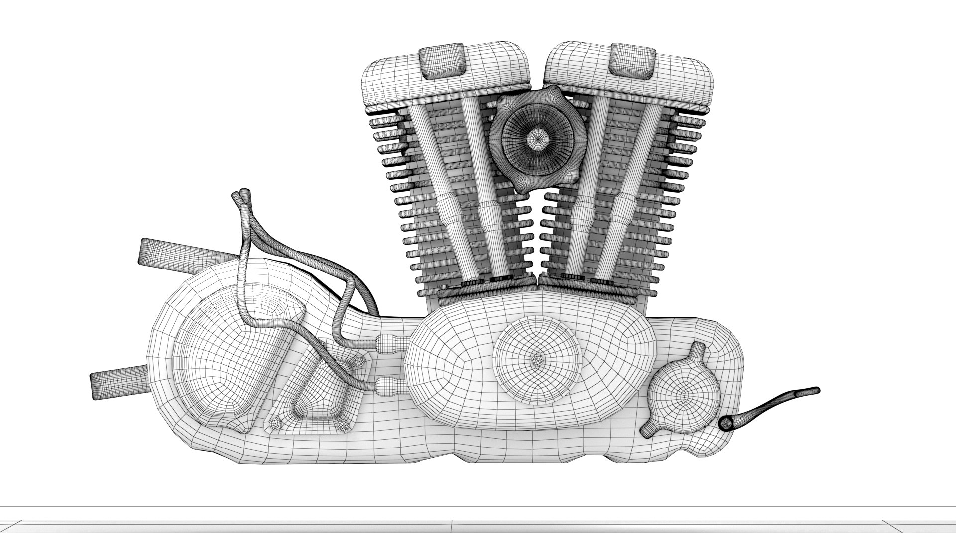 Motorcycle Engine 4 3D Model - TurboSquid 2364844