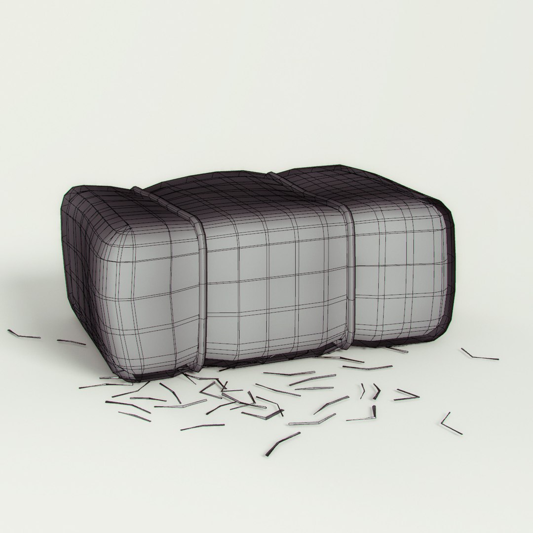 3D Model Hay Bale - TurboSquid 1403888