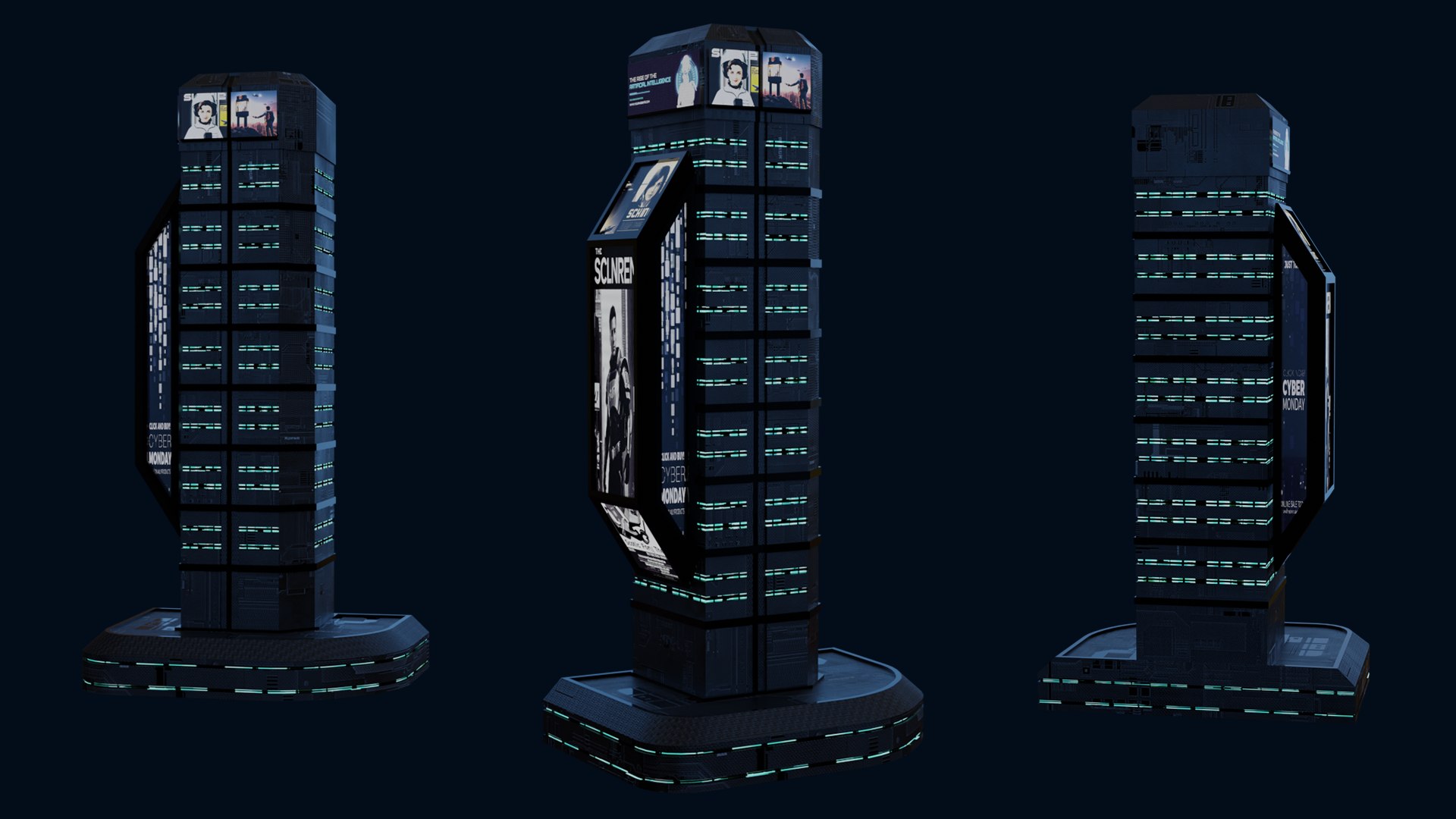 Sci-fi Buildings Pack 10 Model - TurboSquid 2188506