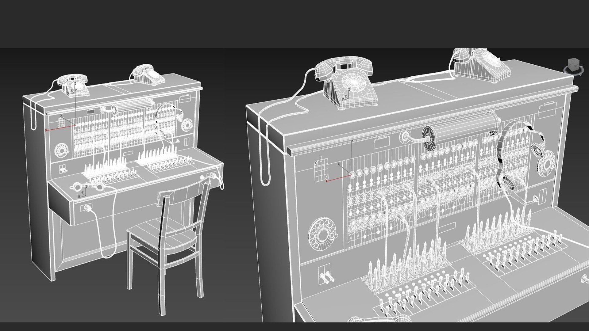 Old Telephone Switch 3D Model - TurboSquid 1937425