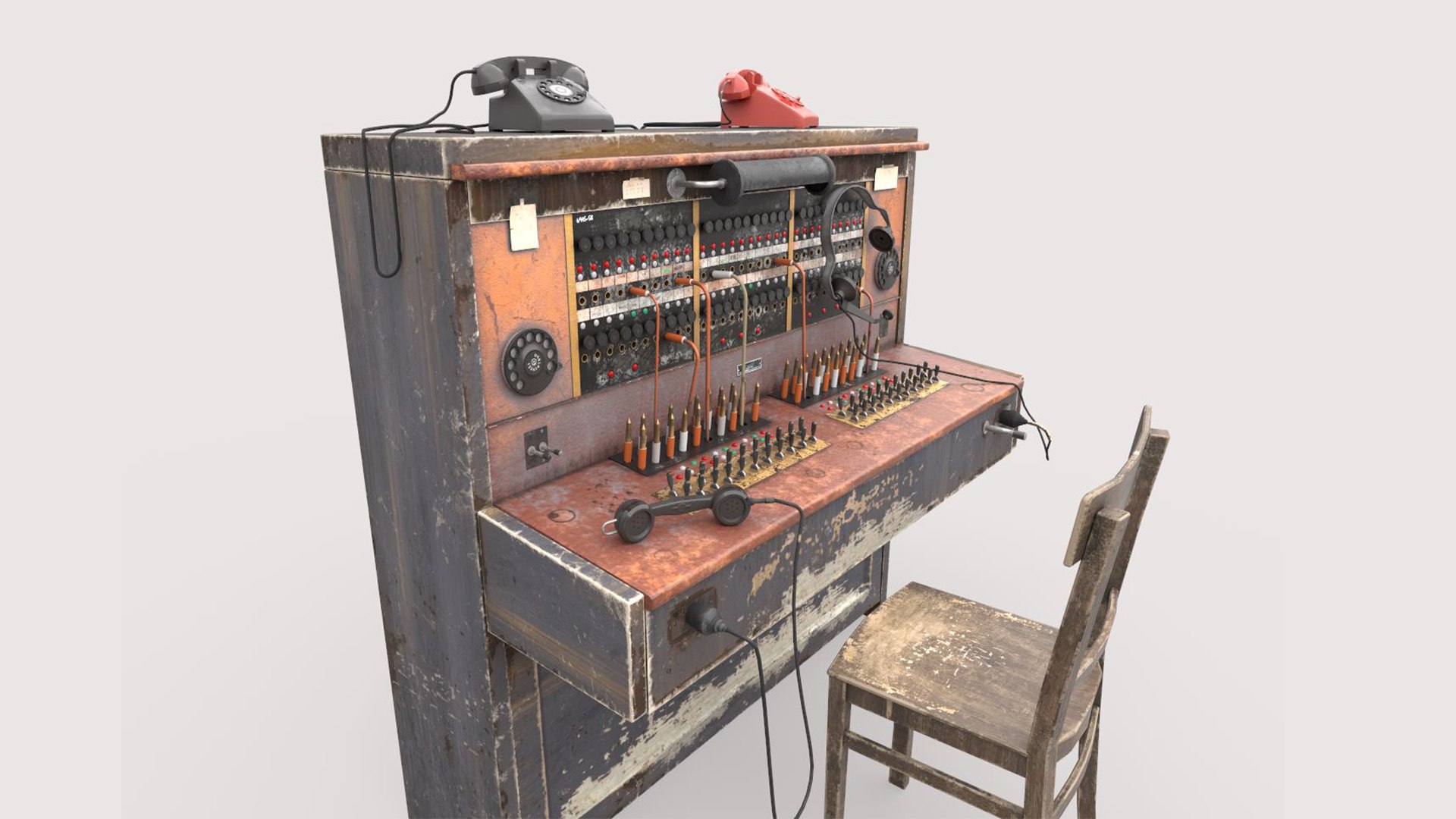 Old Telephone Switch 3D Model - TurboSquid 1937425