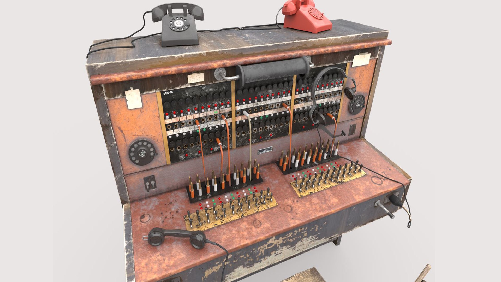 Old Telephone Switch 3D Model - TurboSquid 1937425