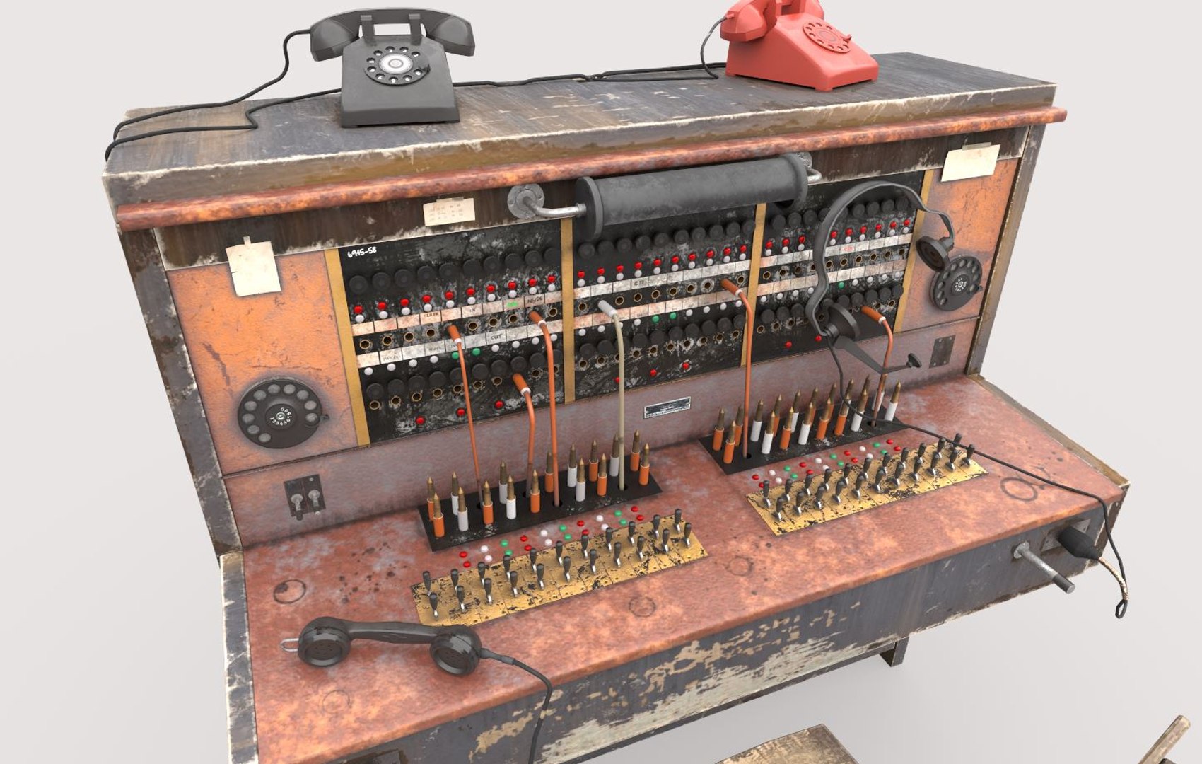 Old Telephone Switch 3D Model - TurboSquid 1937425