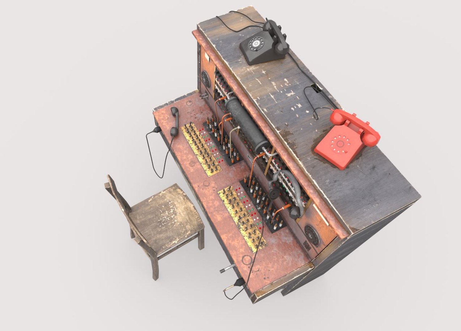 Old Telephone Switch 3D Model - TurboSquid 1937425