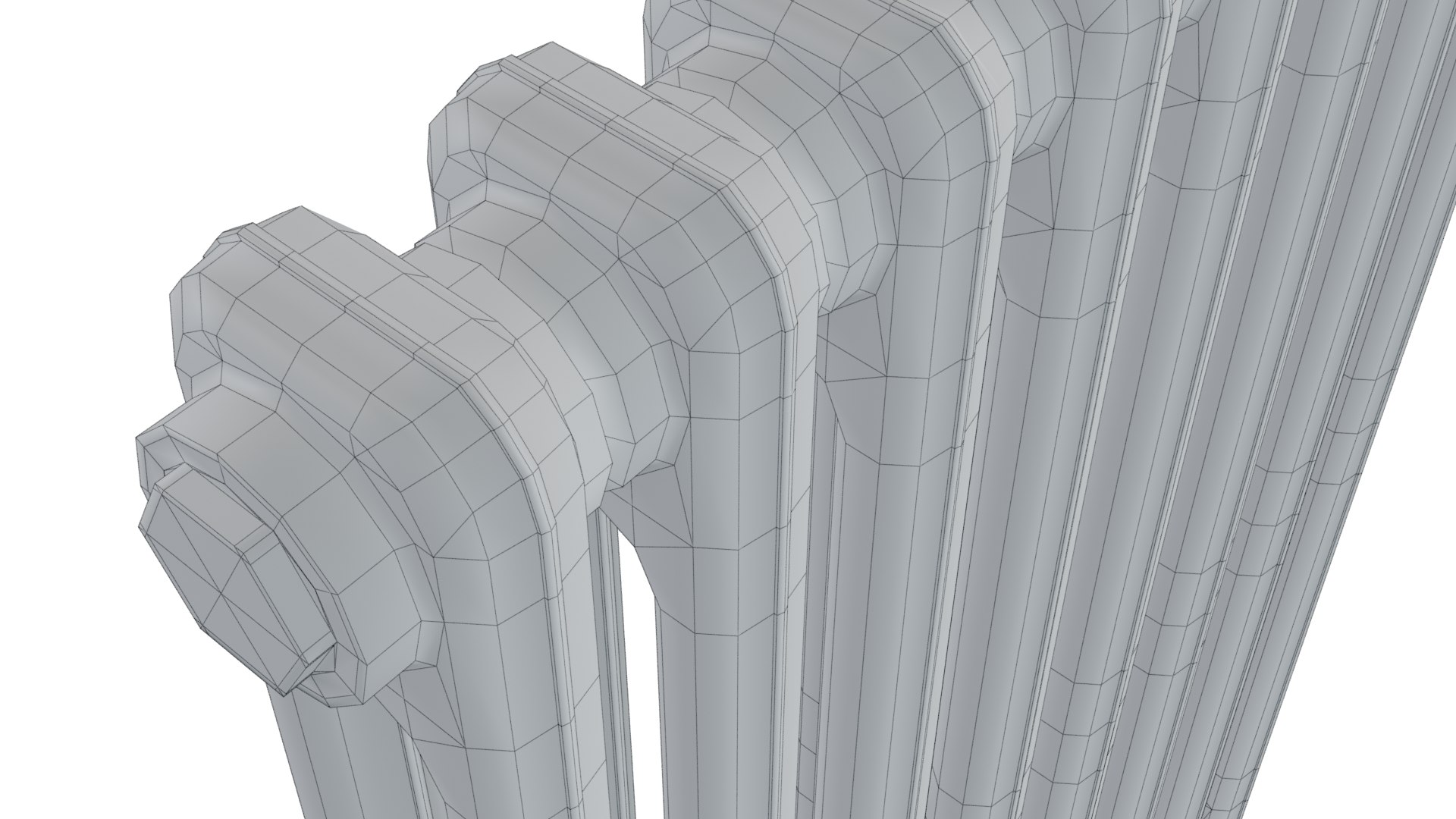 Classic Cast Iron Radiator 2C8 3D Model - TurboSquid 2357403