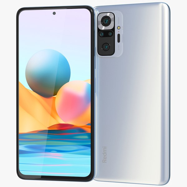 3D Xiaomi Redmi Note 10 Pro Blue - TurboSquid 1720959