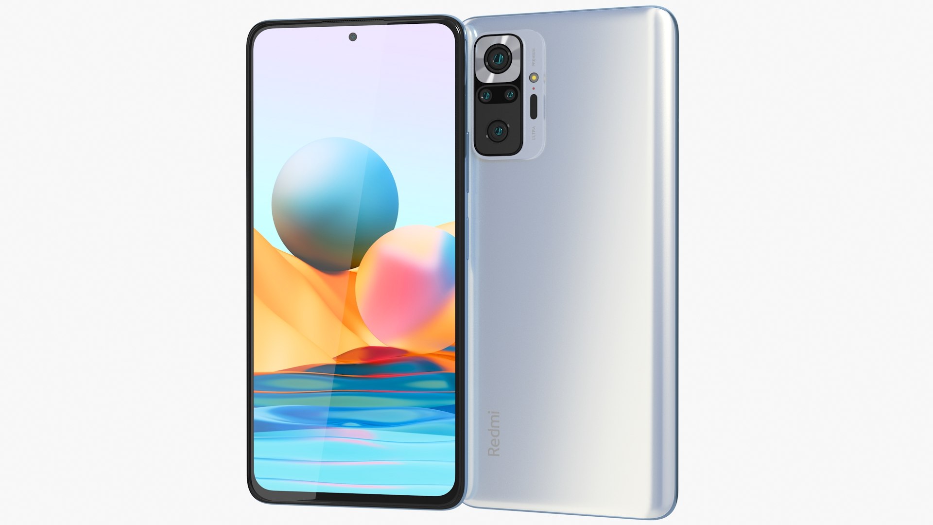 3D Xiaomi Redmi Note 10 Pro Blue - TurboSquid 1720959
