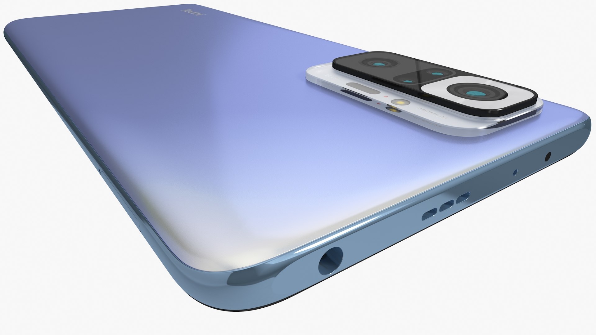 3D Xiaomi Redmi Note 10 Pro Blue - TurboSquid 1720959