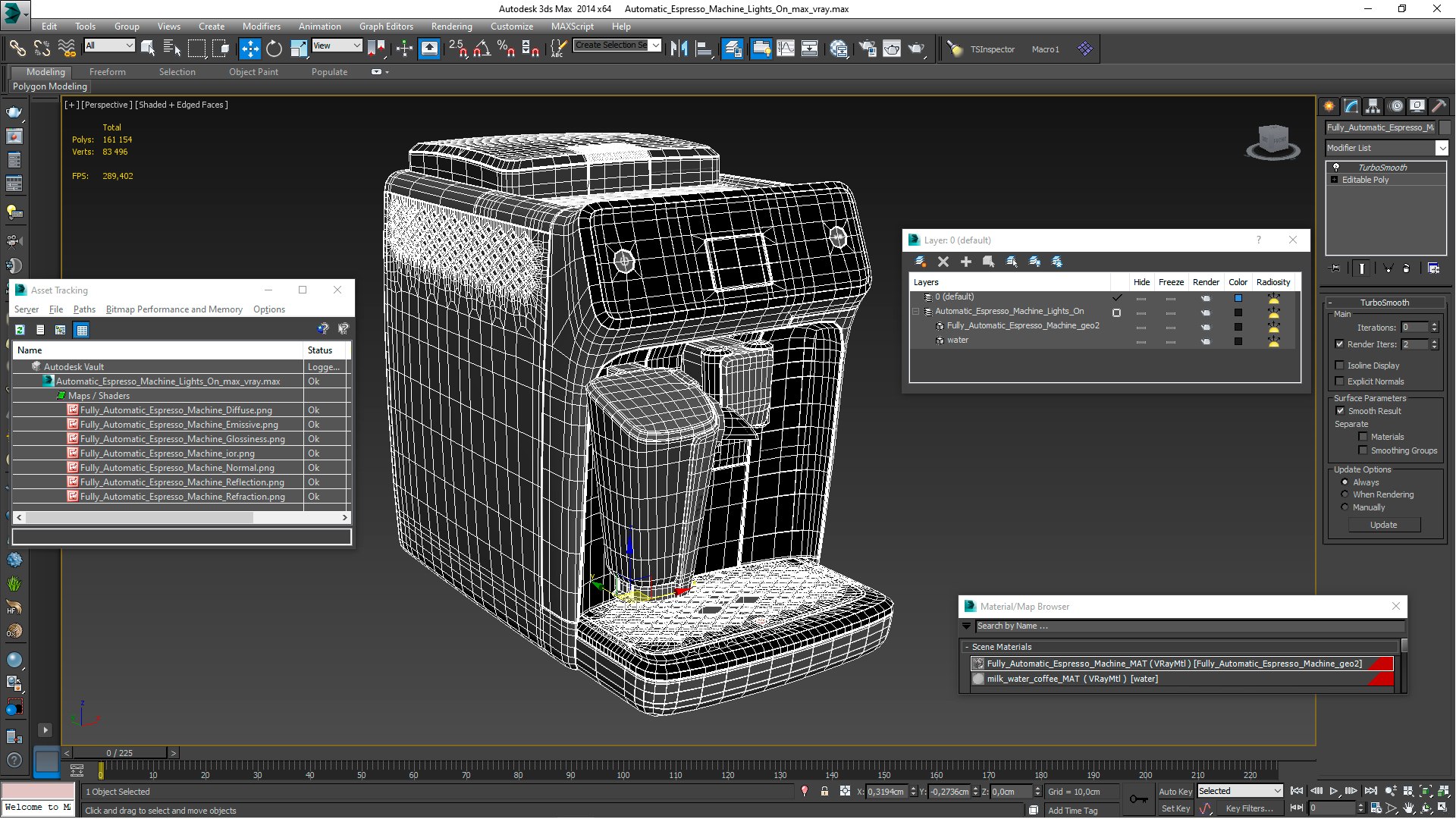Automatic Espresso Machine Lights On 3D Model - TurboSquid 2258830