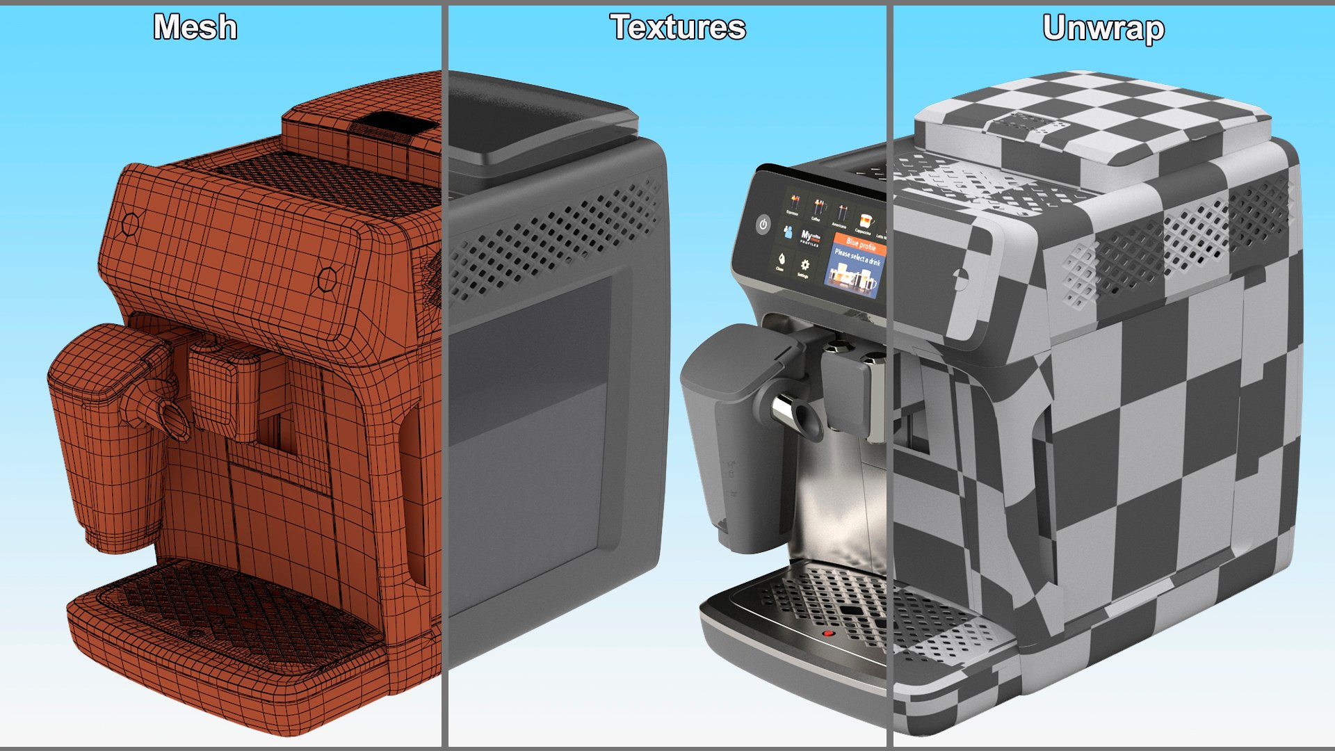 Automatic Espresso Machine Lights On 3D Model - TurboSquid 2258830