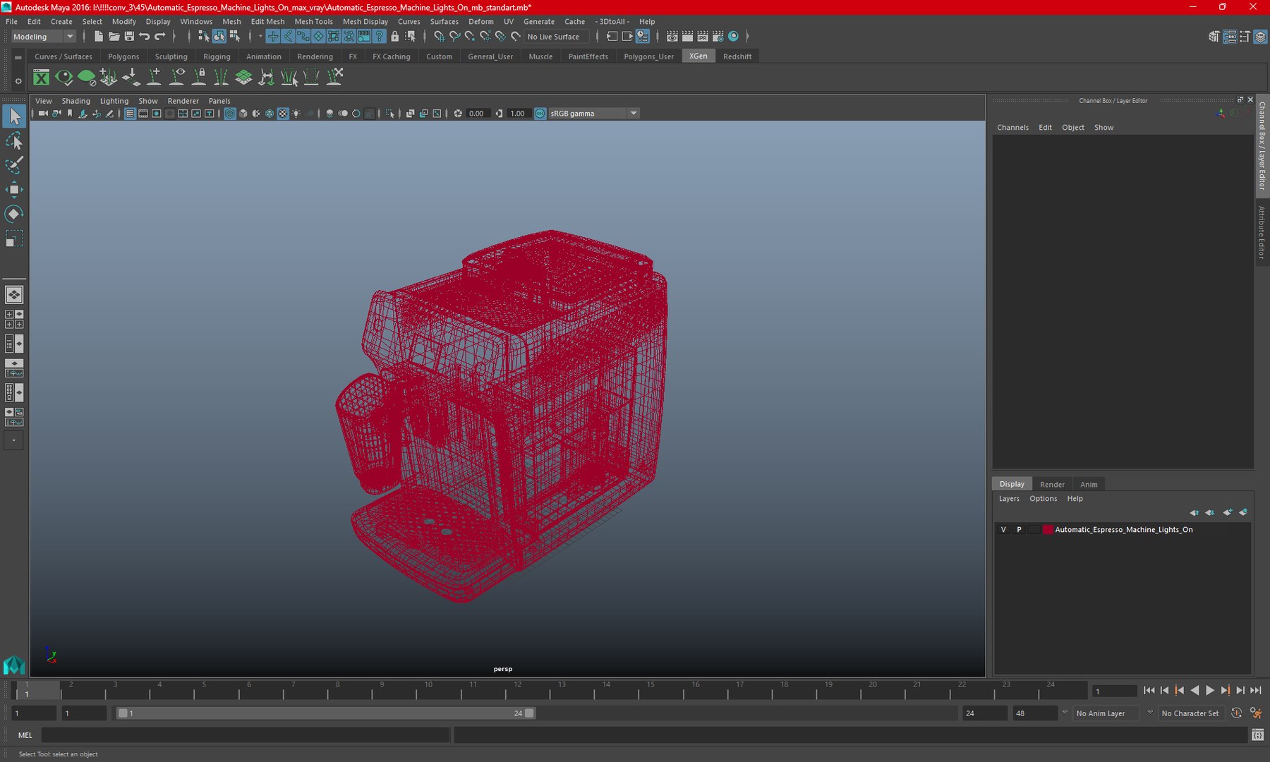 Automatic Espresso Machine Lights On 3D Model - TurboSquid 2258830