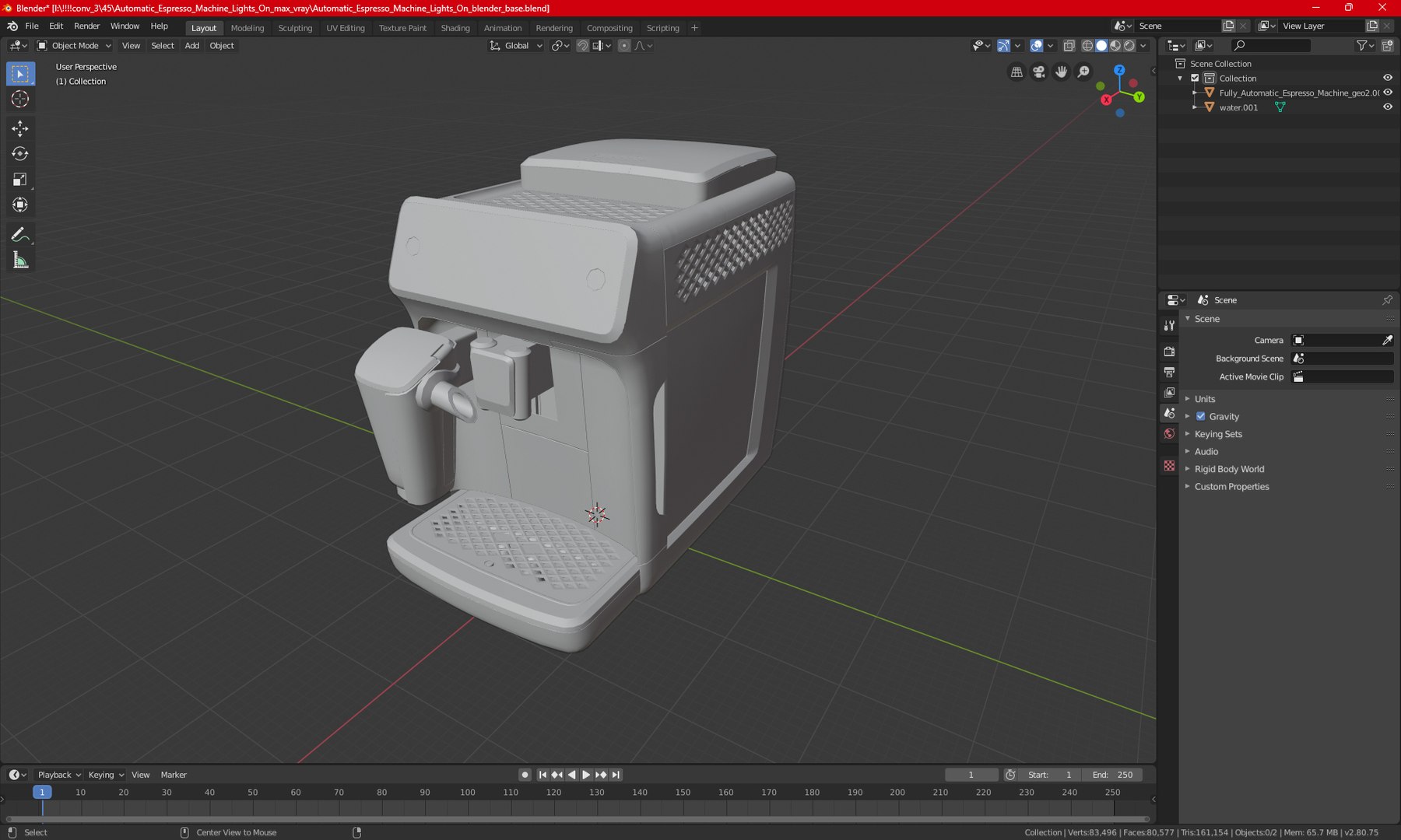 Automatic Espresso Machine Lights On 3D Model - TurboSquid 2258830