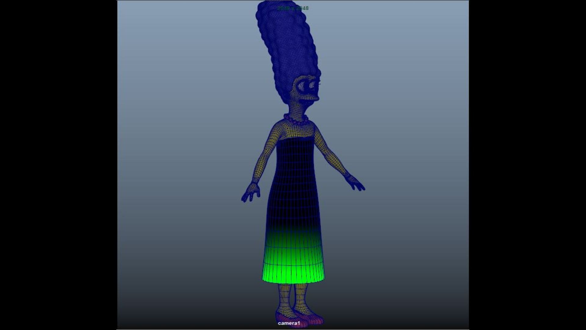 3D Marge Advanced Maya Rigged Humanoid Character For Animation Games ...