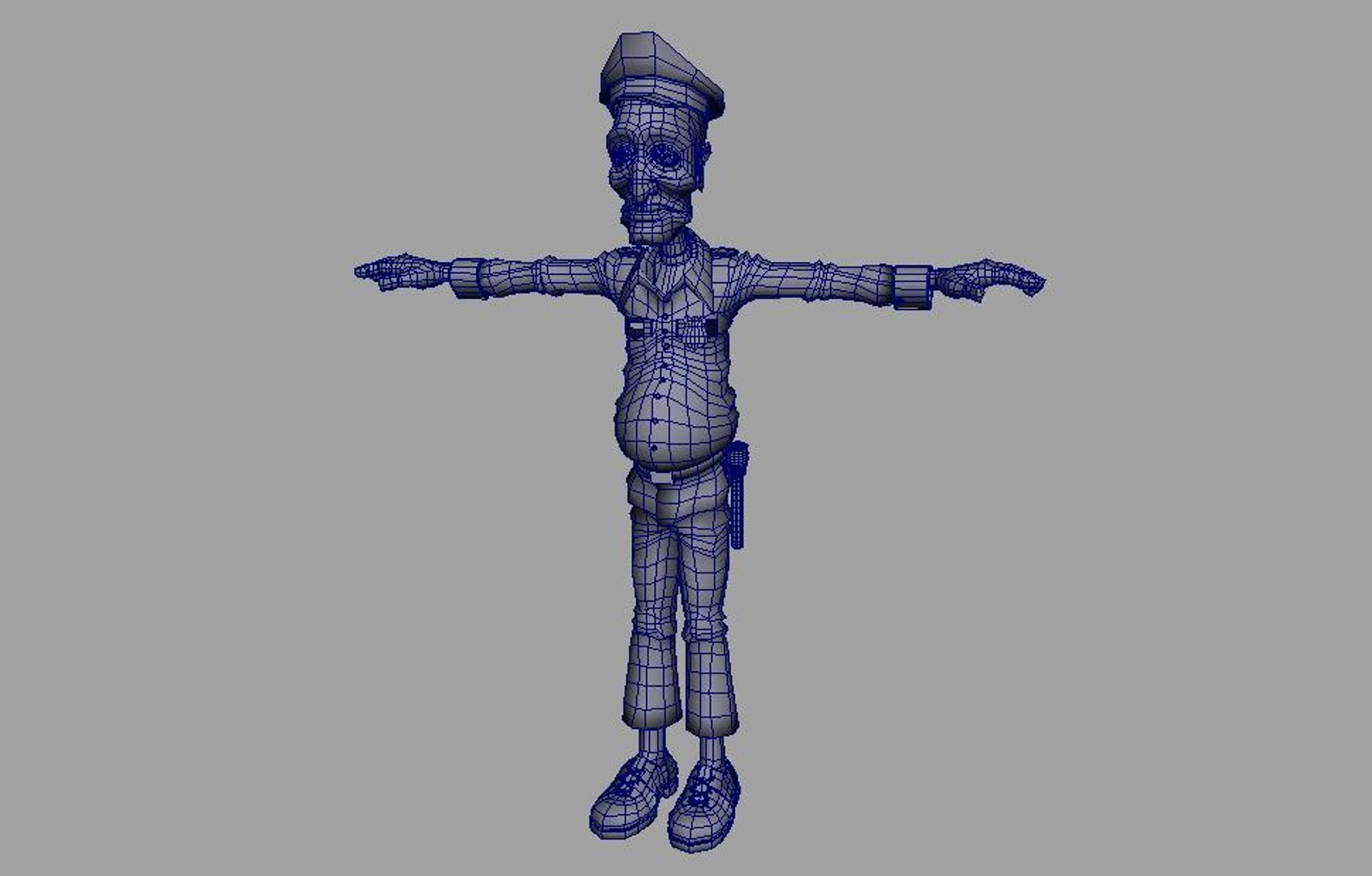 Security Guard Character 3d Ma