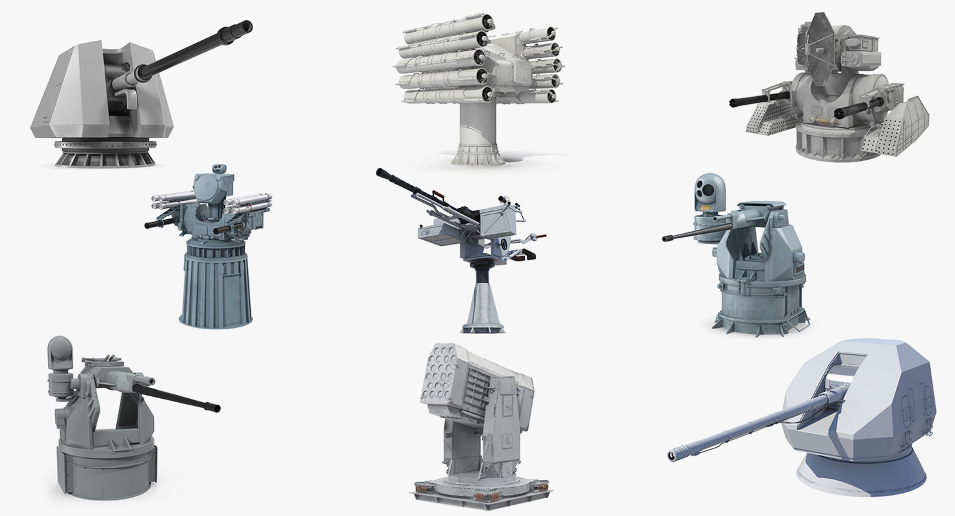 Deck guns 3 3D - TurboSquid 1595618