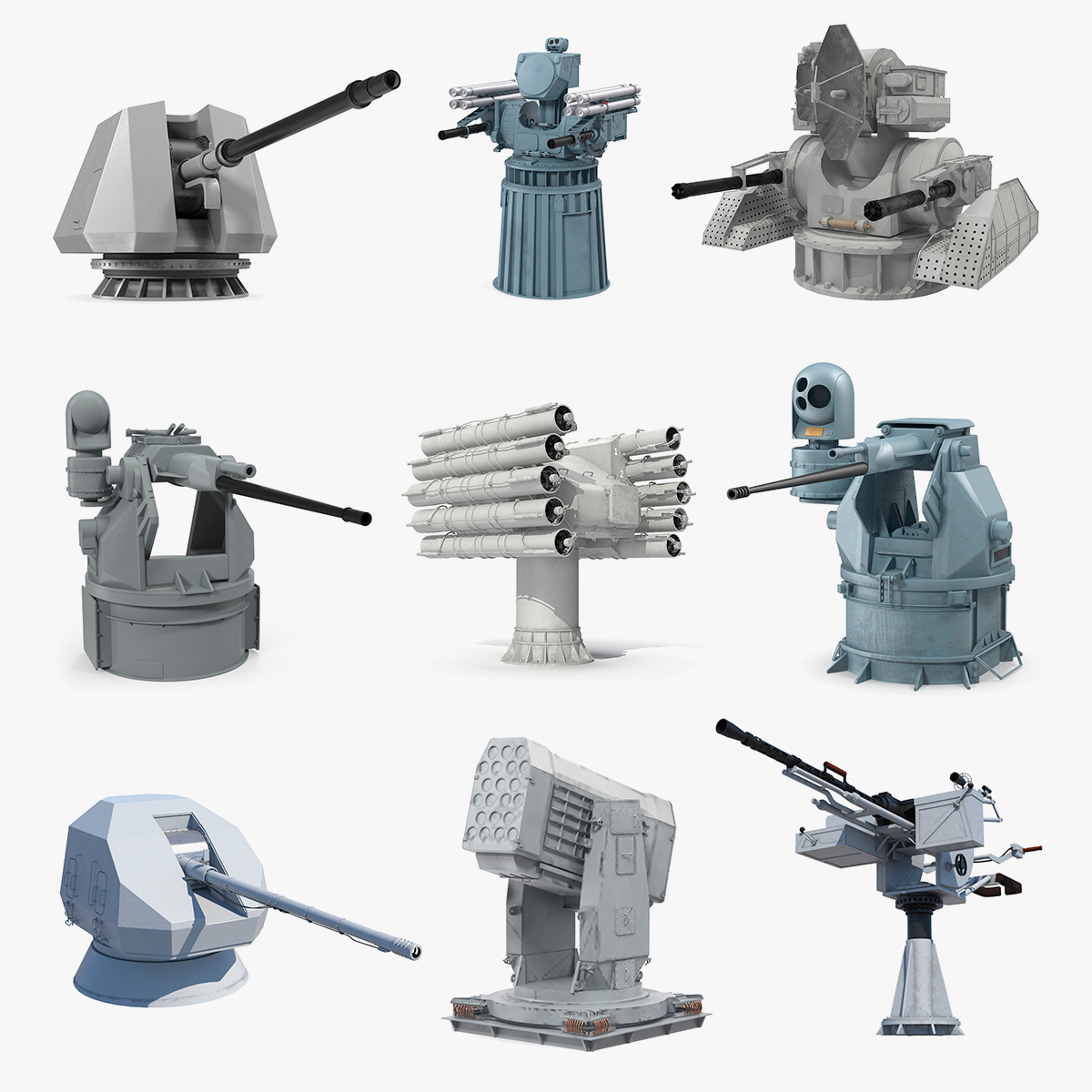 Deck guns 3 3D - TurboSquid 1595618