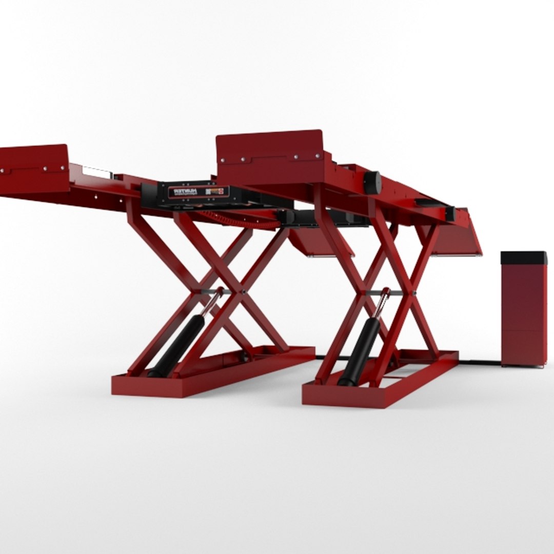 Car Lift 2 3D Model - TurboSquid 1350456