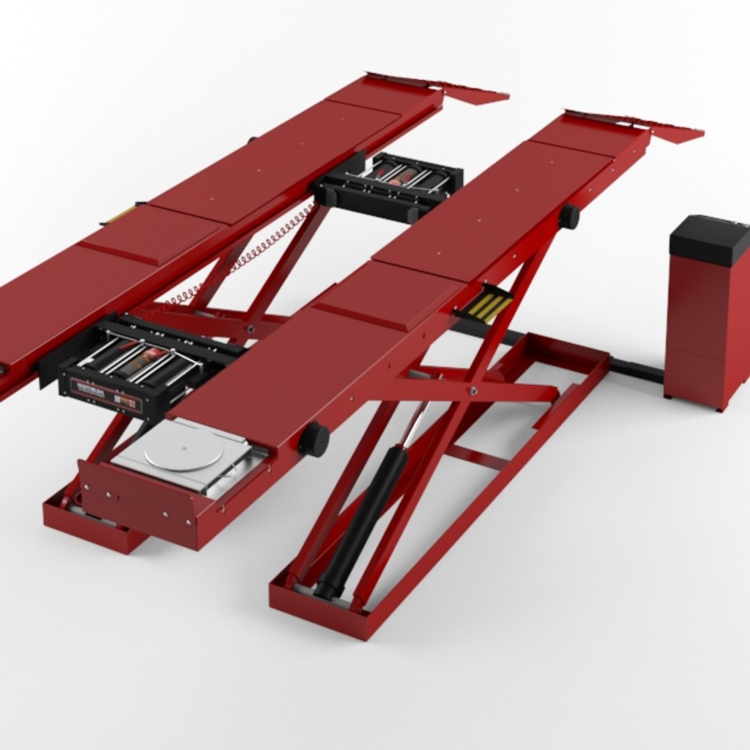 Car Lift 2 3D Model - TurboSquid 1350456