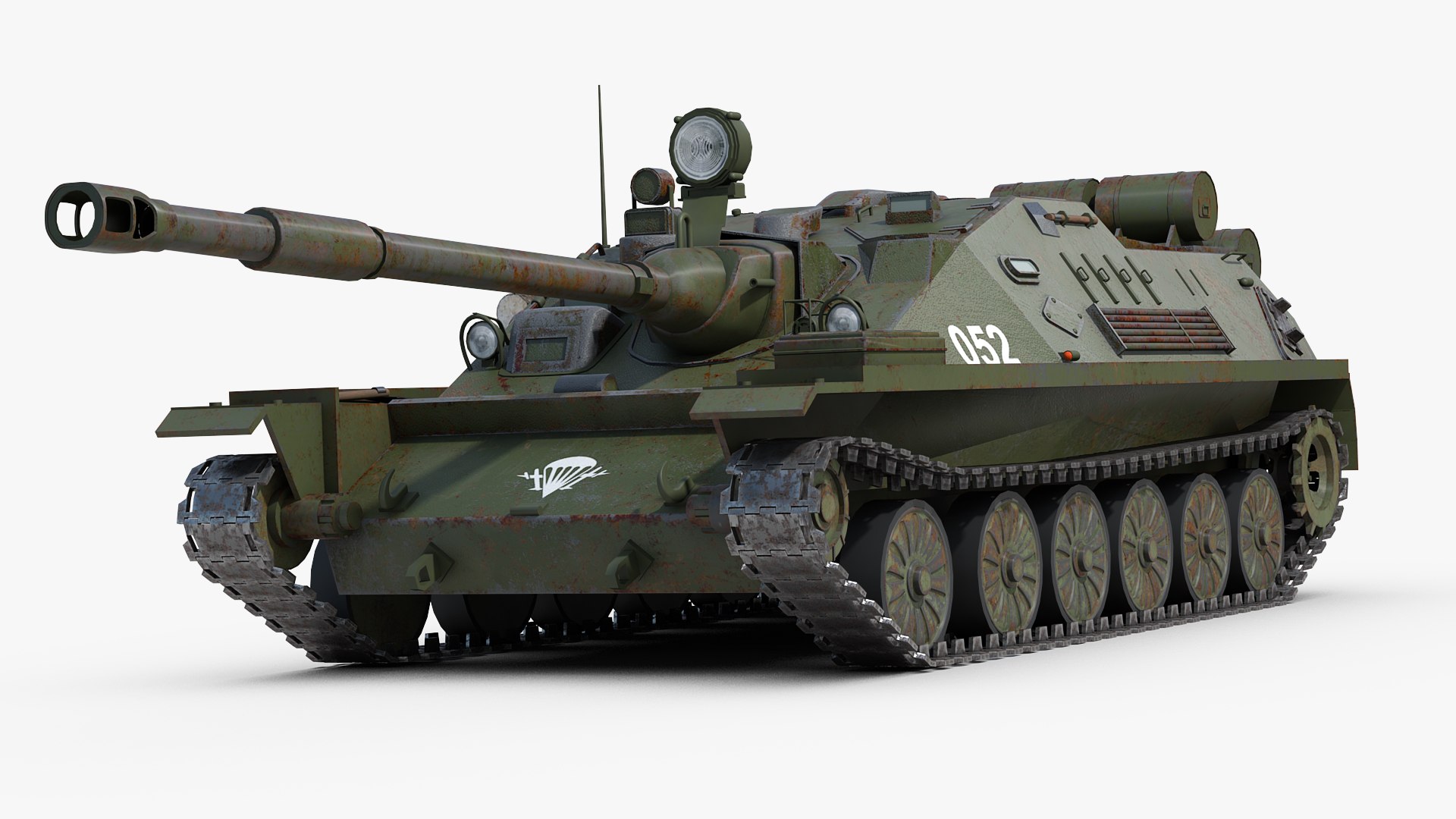 Soviet Asu 85 3d Model