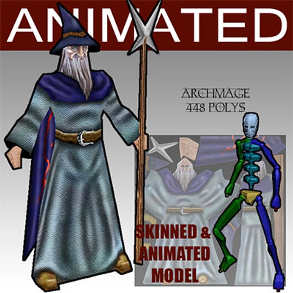 medieval characters 3d model