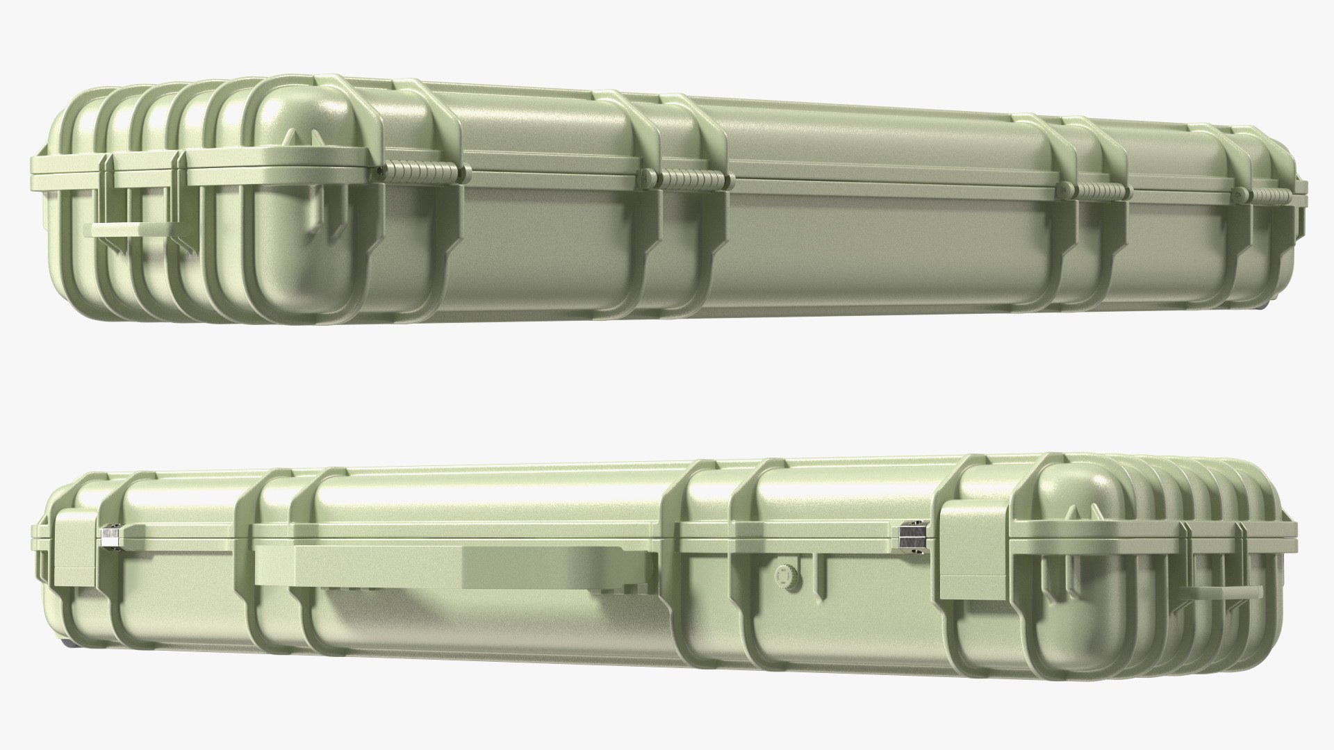 Waterproof Hard Rifle Case Green 3D - TurboSquid 2121371