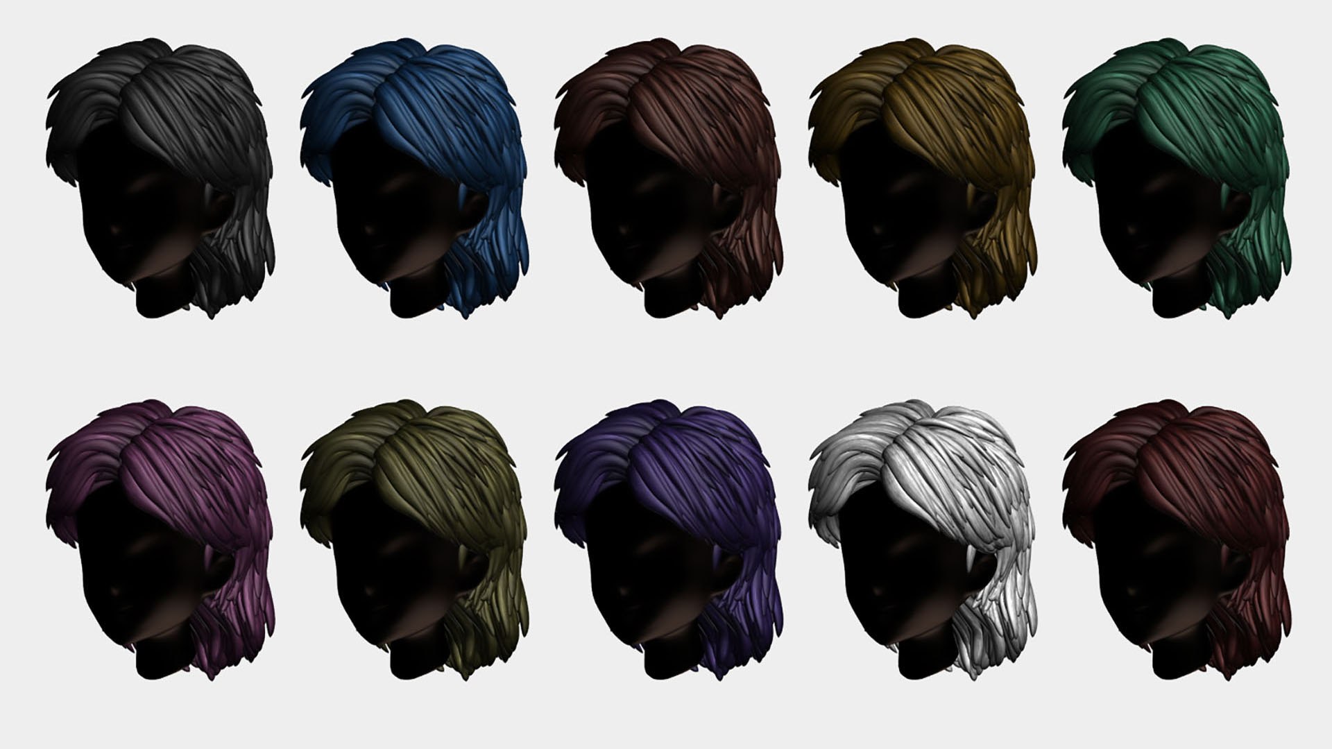 3D Stylized Hair Factor V4 - TurboSquid 1814478