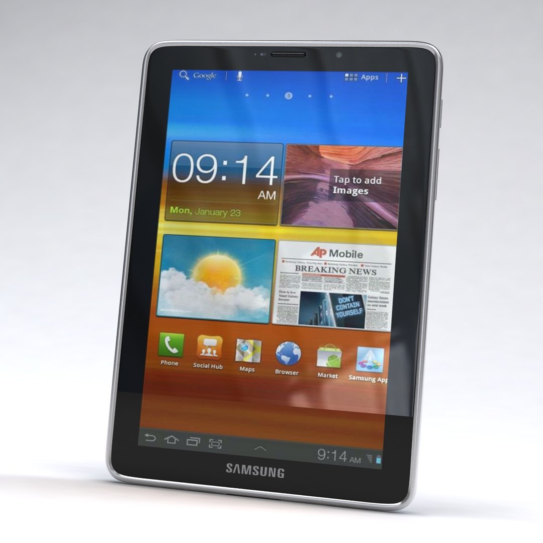 samsung p6800 galaxy tab 3d model