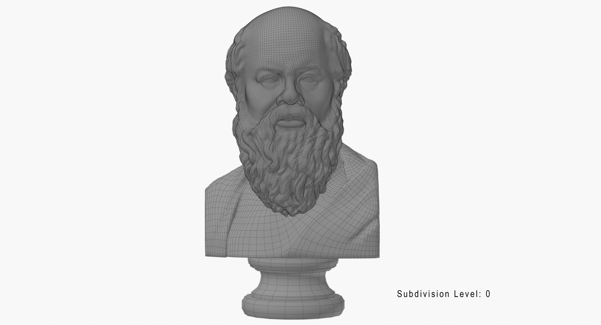 3D Bust Socrates Model - TurboSquid 1328259