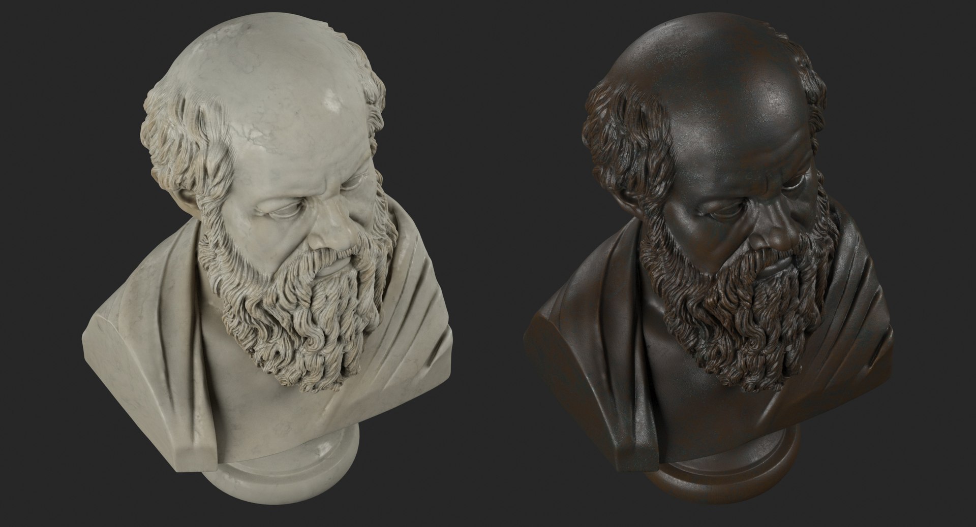 3D Bust Socrates Model - TurboSquid 1328259