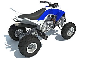 Yamaha Raptor Atv Sport Bike 3d Model