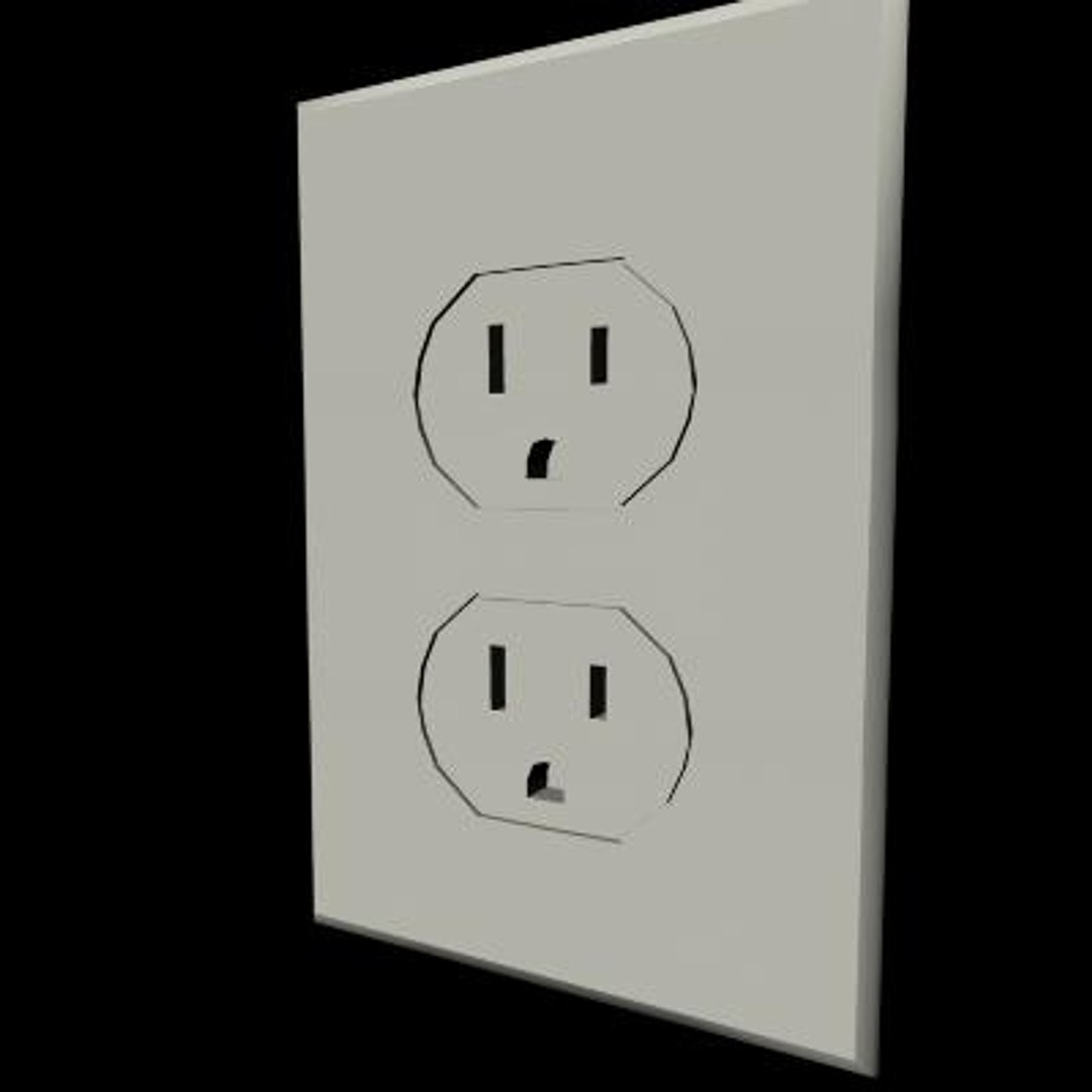 3d Power Outlet Model
