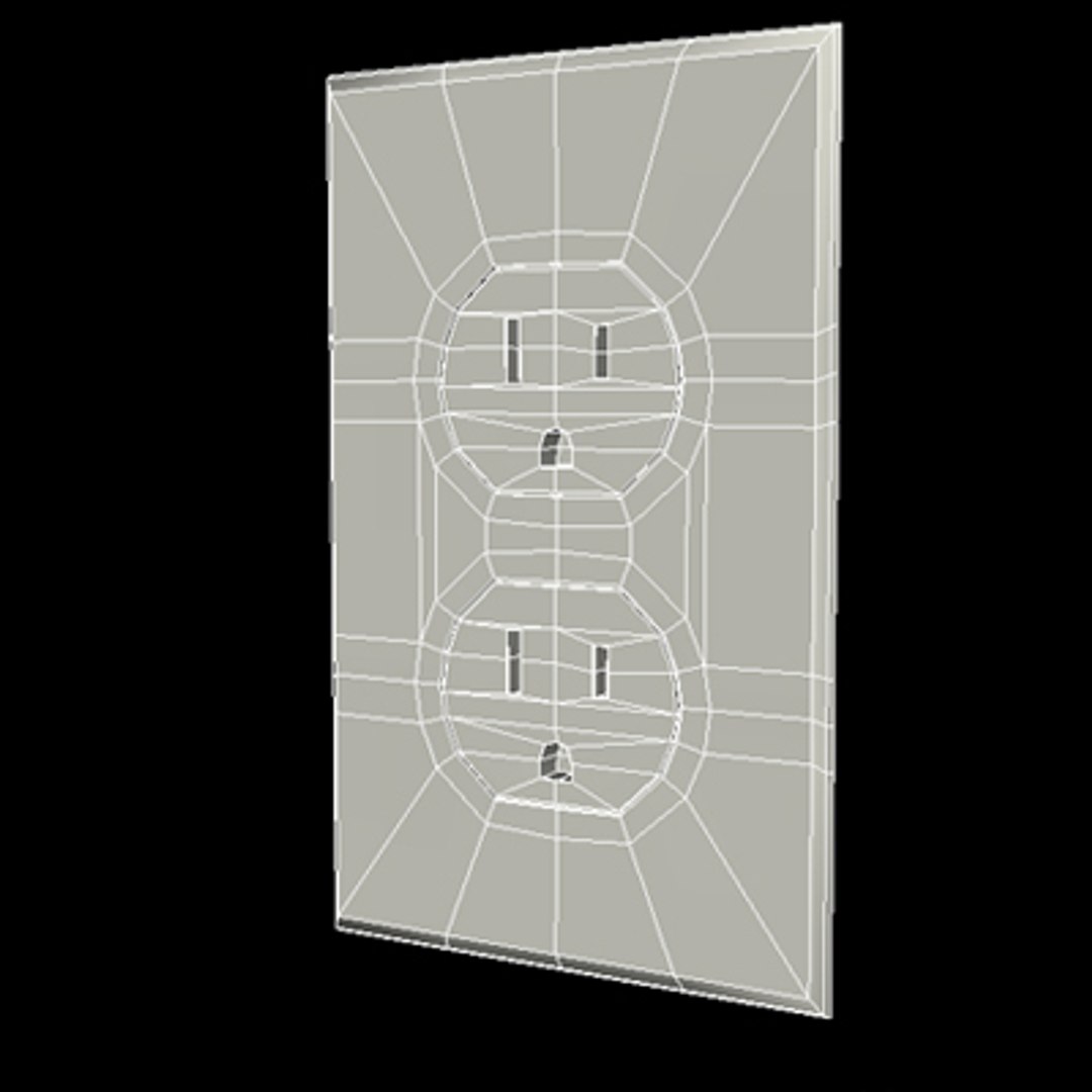 3d Power Outlet Model