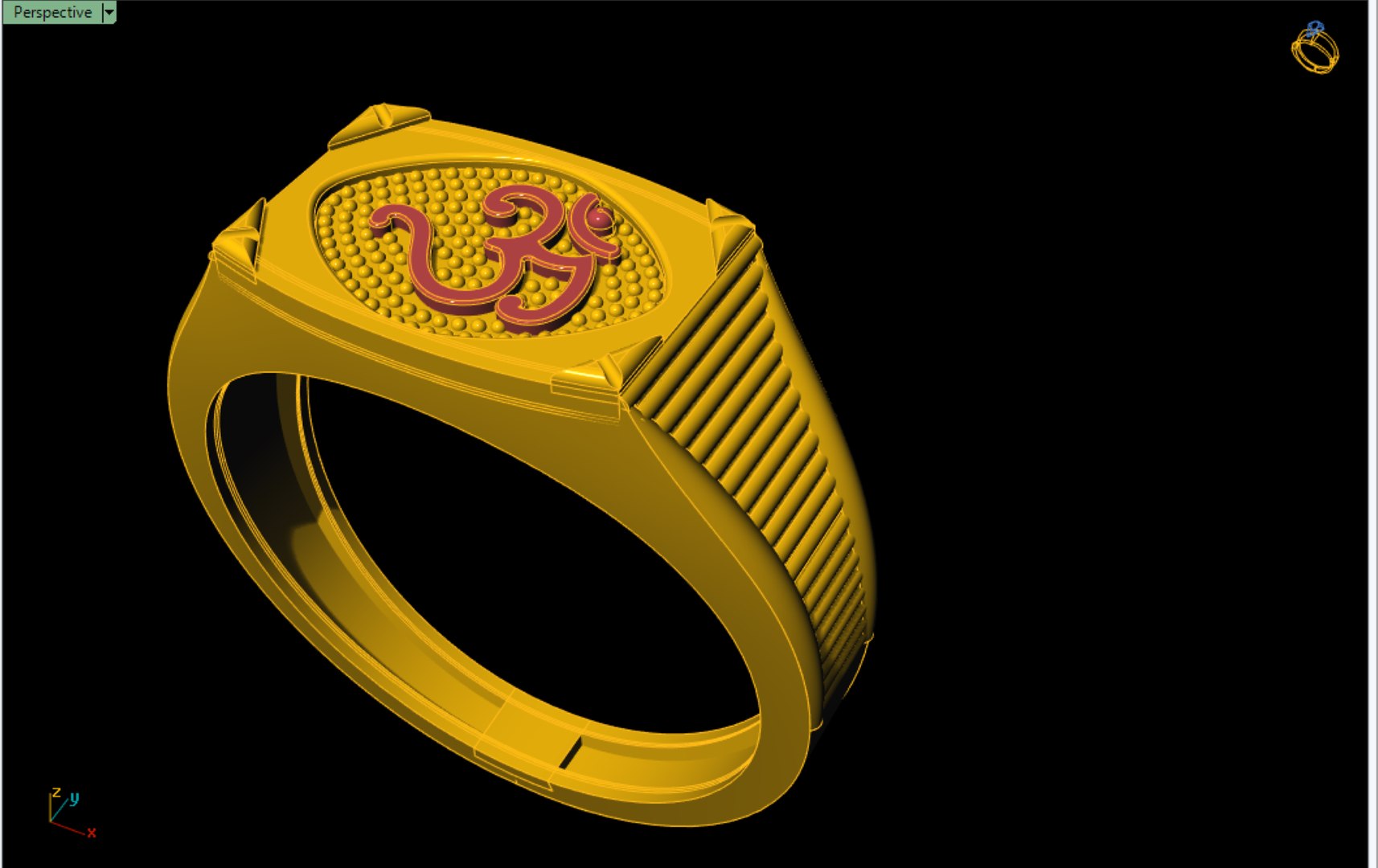 Om Finger Ring-003 Model - TurboSquid 2285829