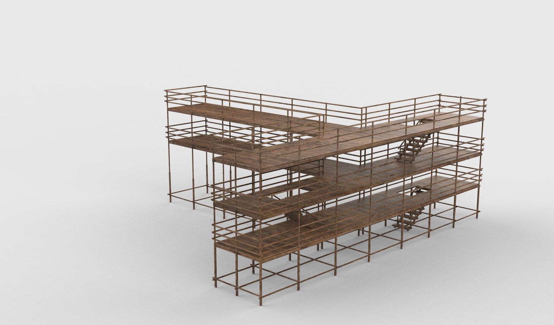 3D Scaffolding Structure 3D Model - TurboSquid 2517664