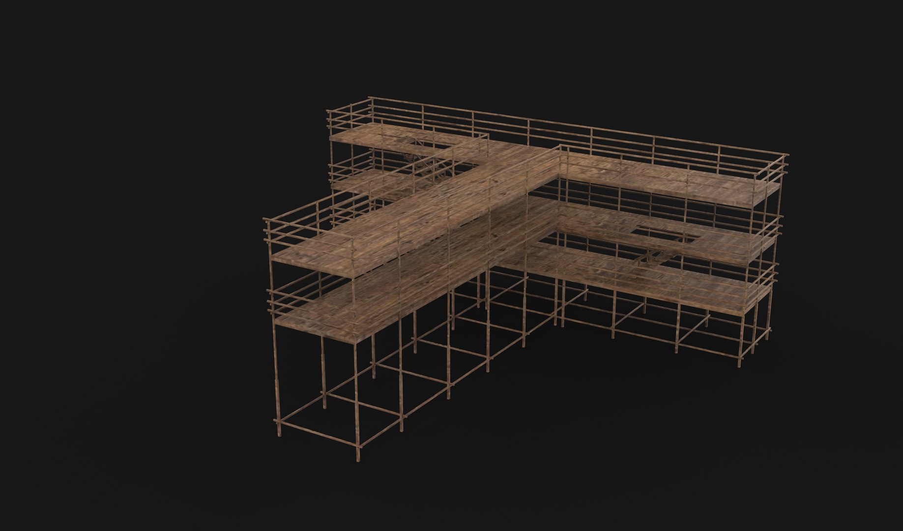 3D Scaffolding Structure 3D Model - TurboSquid 2517664