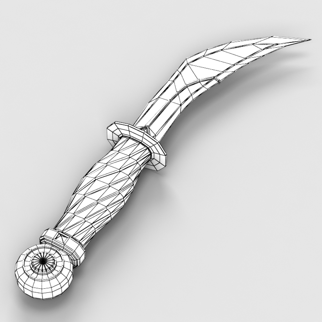 3d model dagger