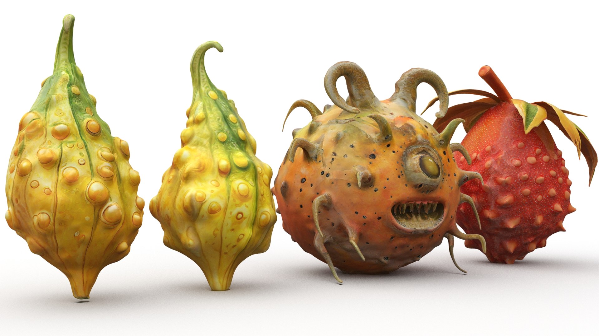 Alien Fruits 3D Model - TurboSquid 2319242
