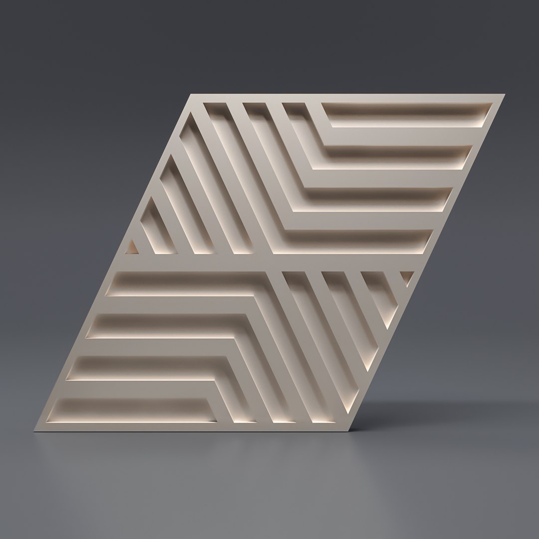 3D Decorative Gypsum Panel Model - TurboSquid 1534562