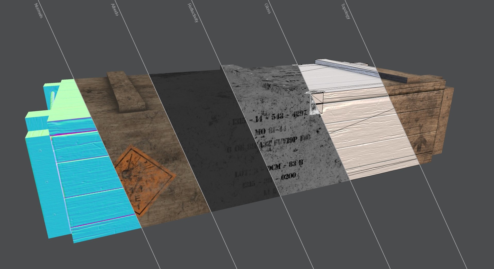 Wooden Crate Ammunition Box Model - TurboSquid 1398341