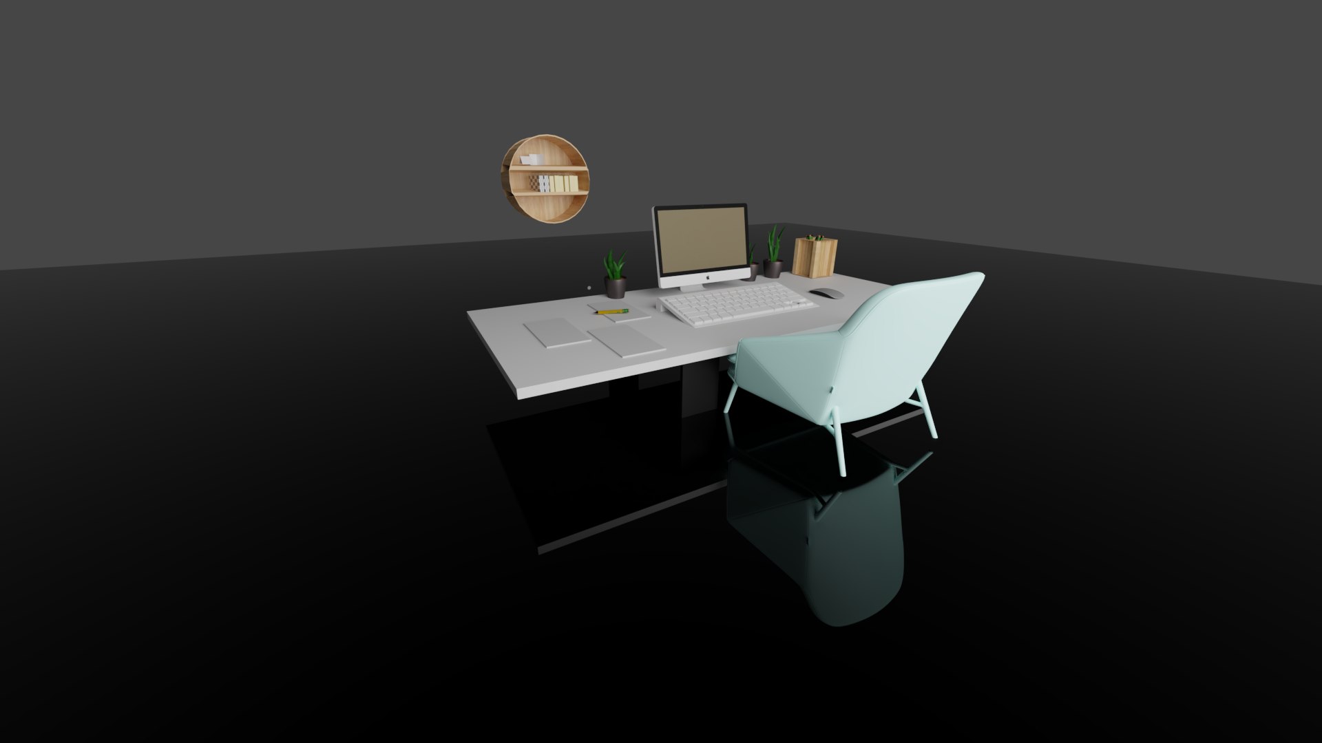 Home Office Scene Model - TurboSquid 1791963