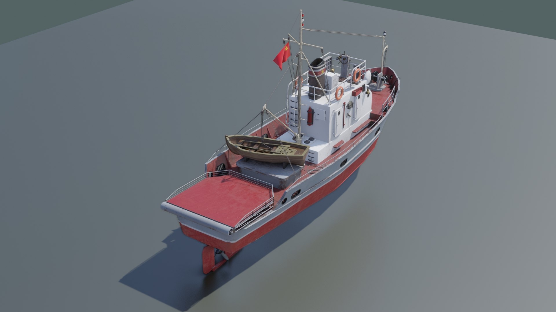 3D Soviet Small Fishing Seiner - TurboSquid 1599767