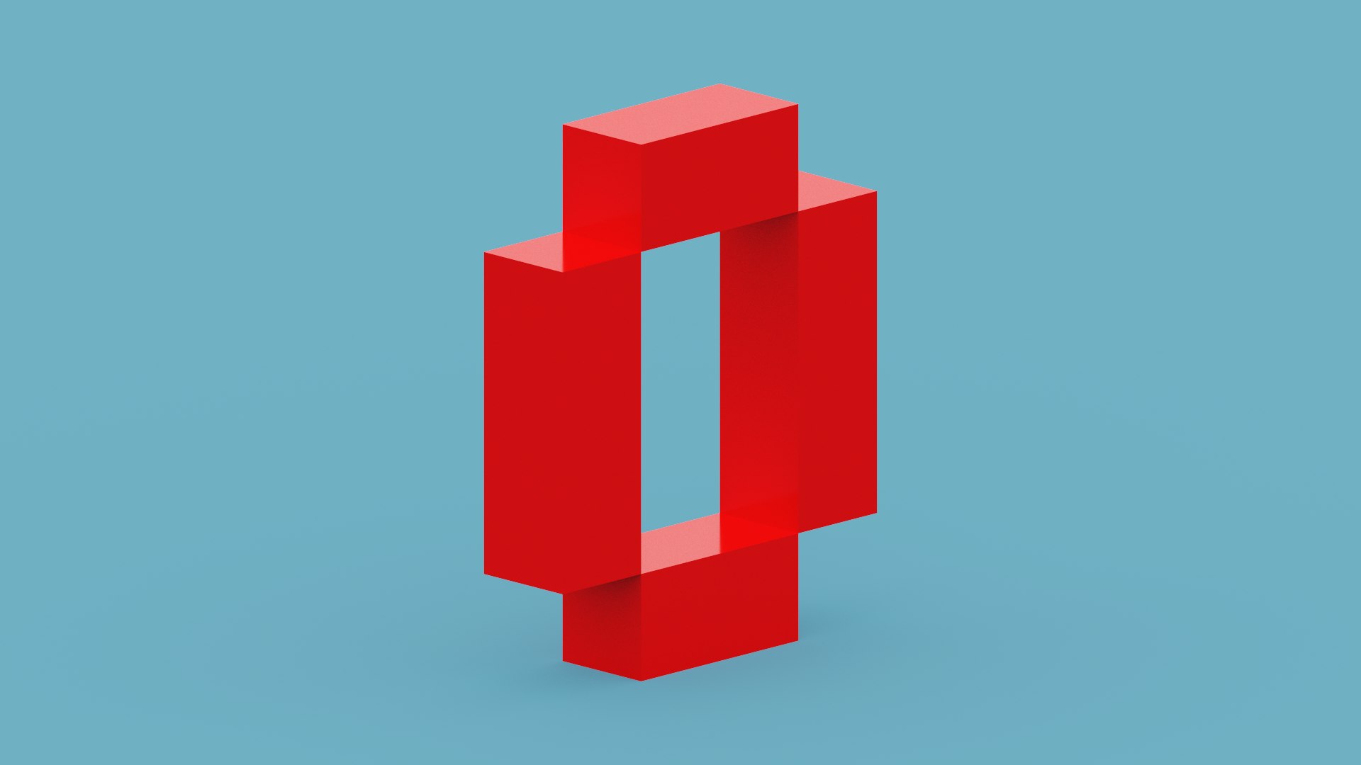 3D Model Pixel Letter O - TurboSquid 1981392