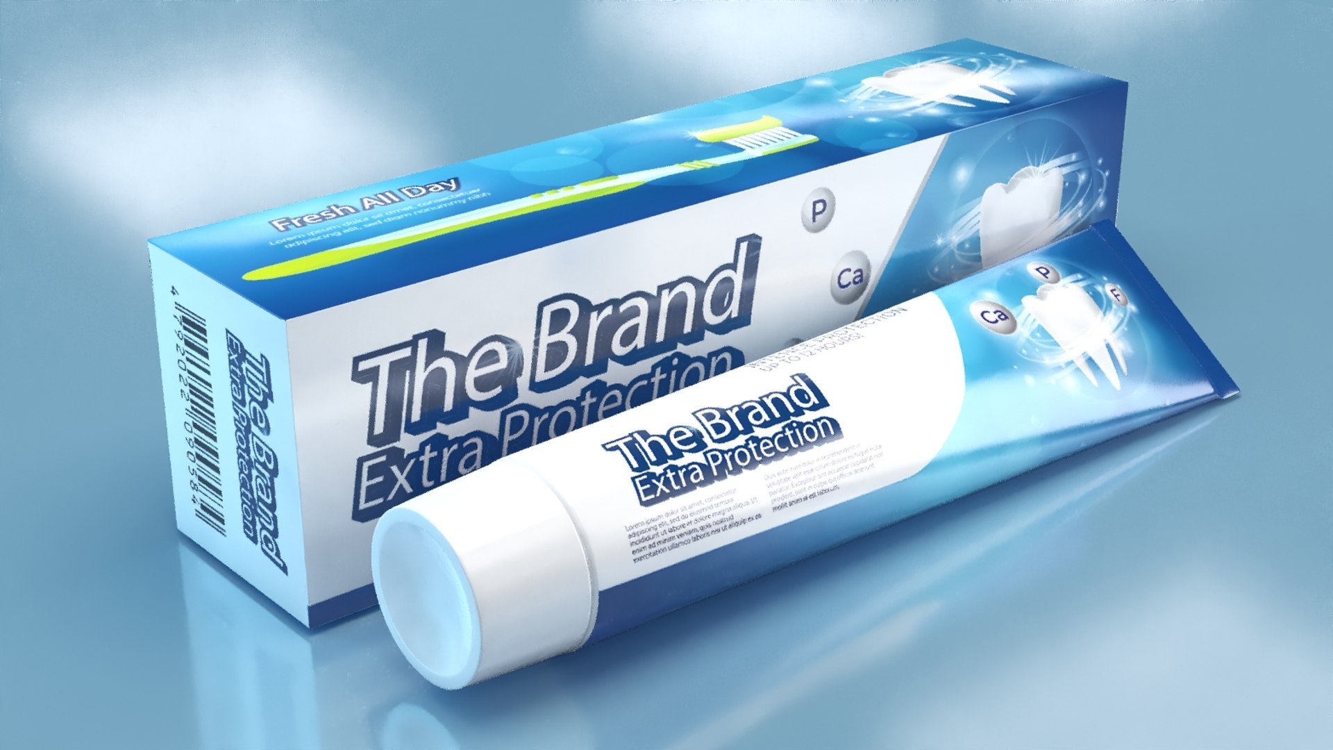 3D Toothpaste Box - TurboSquid 1546377