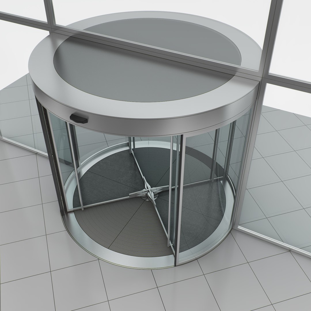 3D Revolving Door Model - TurboSquid 1189913