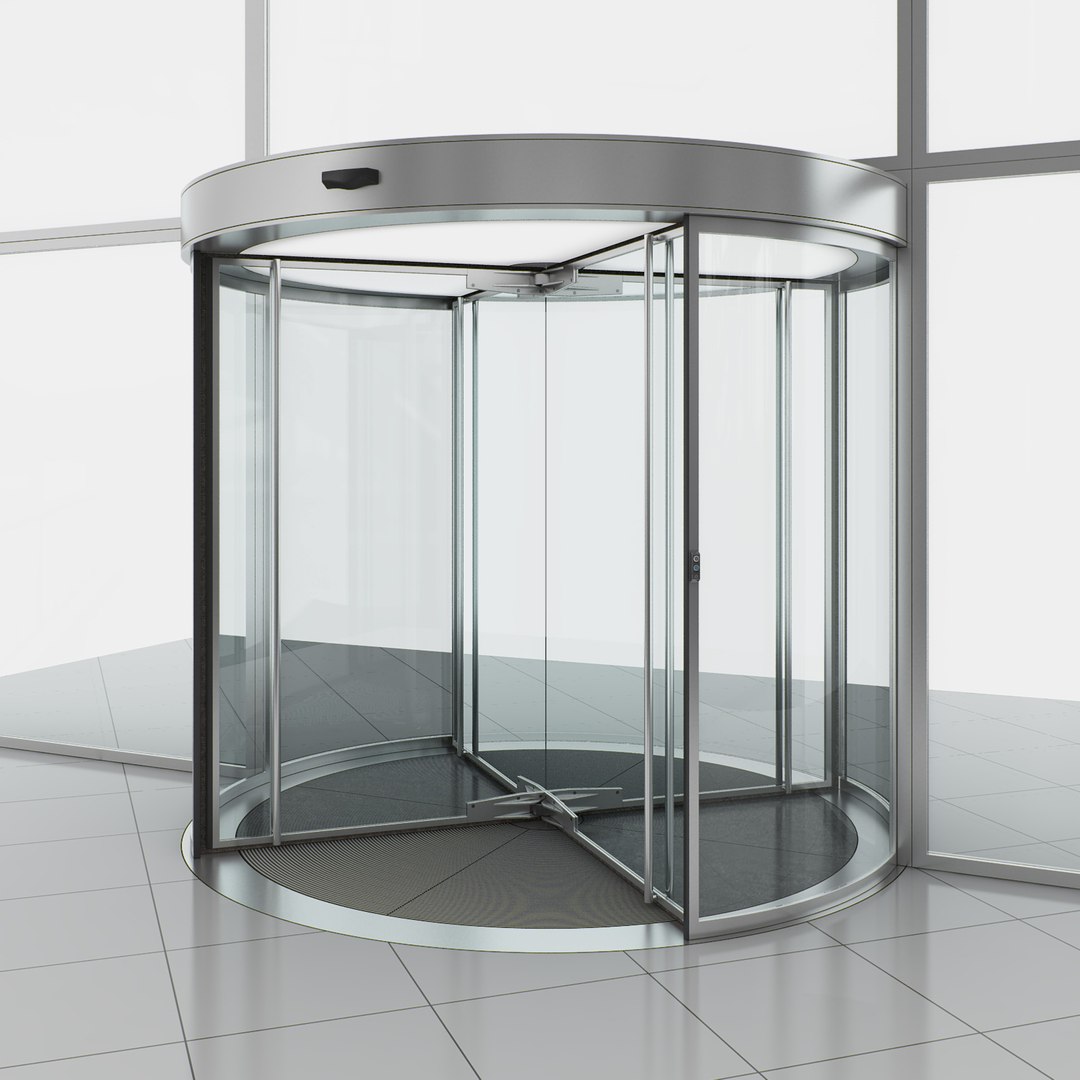 3D Revolving Door Model - TurboSquid 1189913