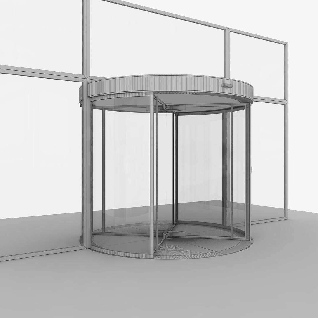 3D Revolving Door Model - TurboSquid 1189913