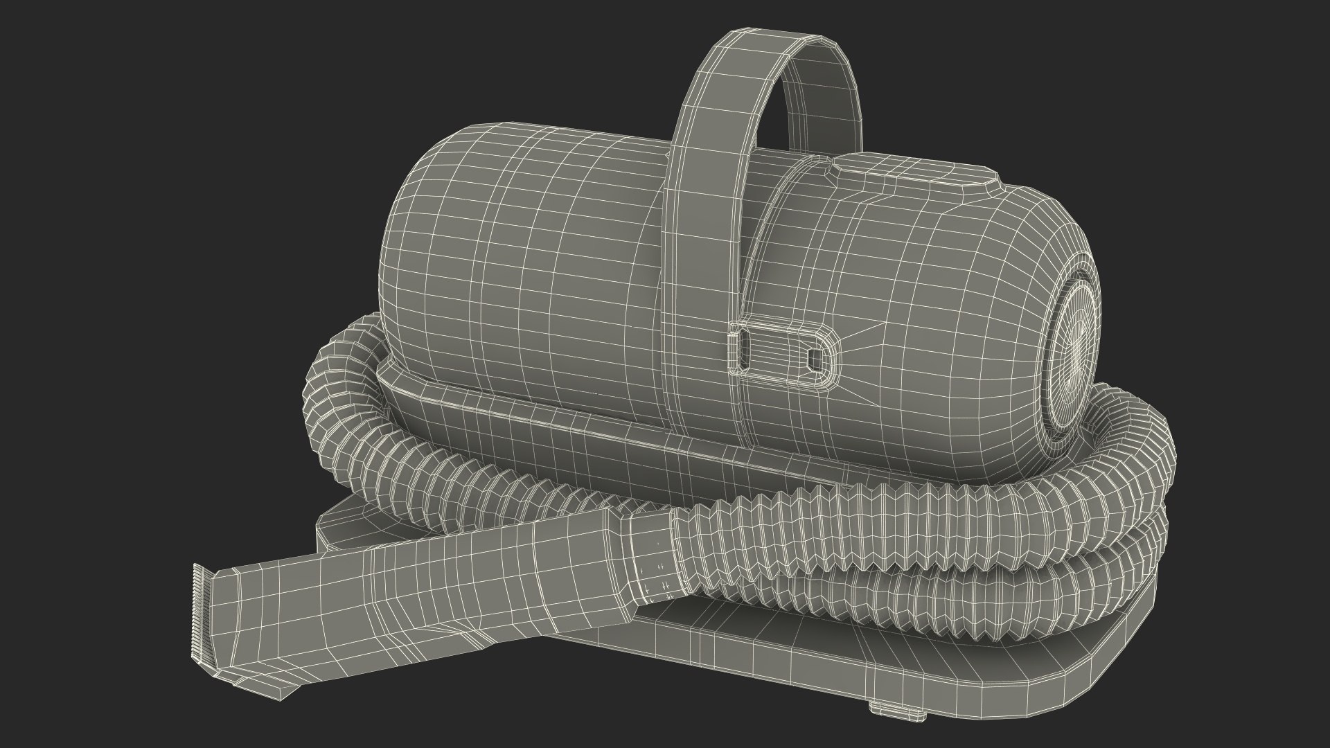 Vacuum Pet Grooming Kit Folded Grey 3D Model - TurboSquid 2167295