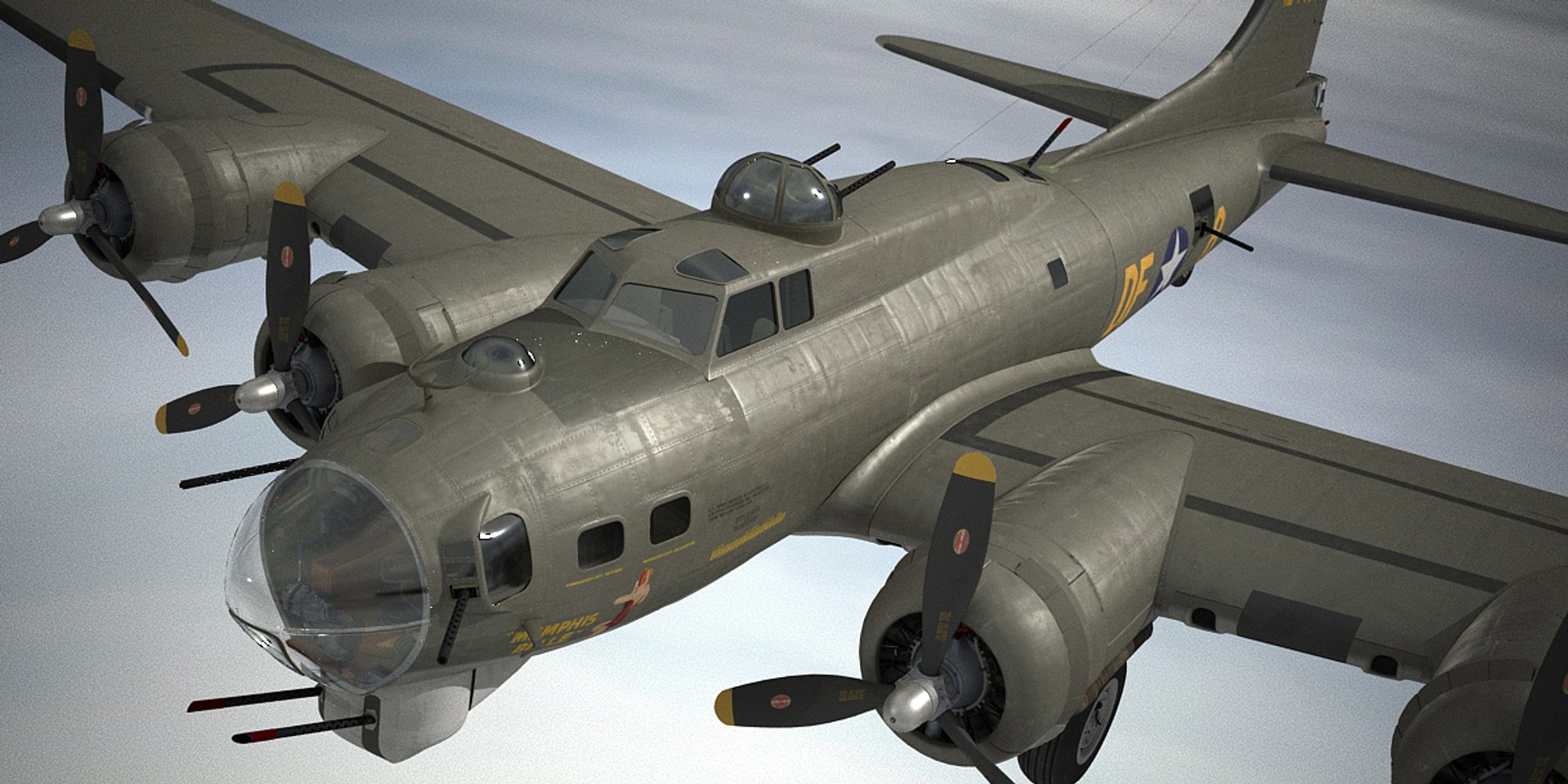 3D Boeing B-17 - TurboSquid 1543672